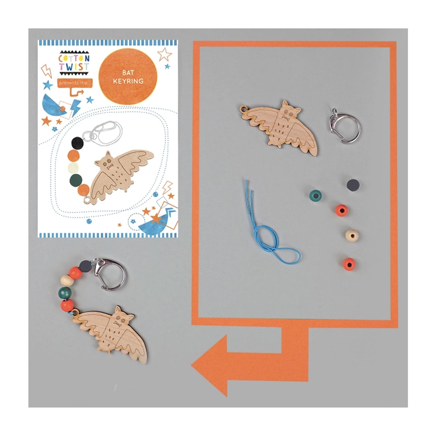 Make Your Own Bat Keyring Kit – Harbour Lane Studio