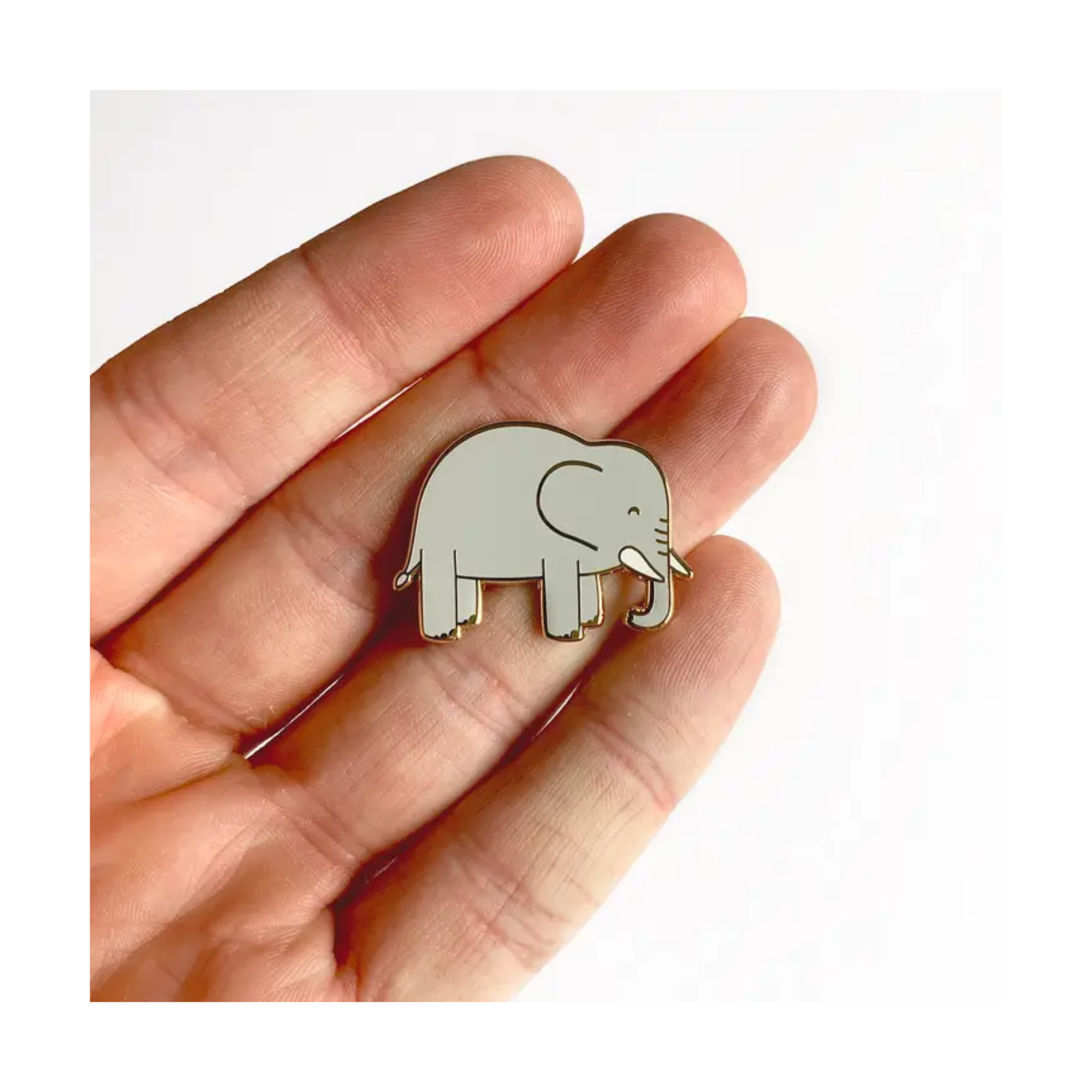 Elephant Enamel Pin – Harbour Lane Studio