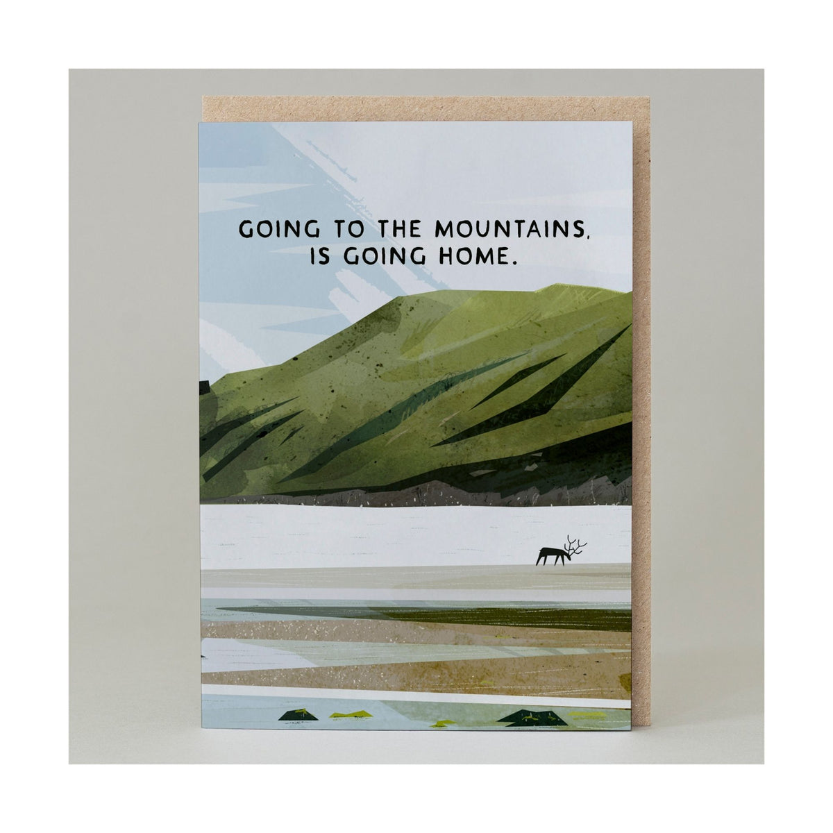 Mountains Going Home Greeting Card – Harbour Lane Studio