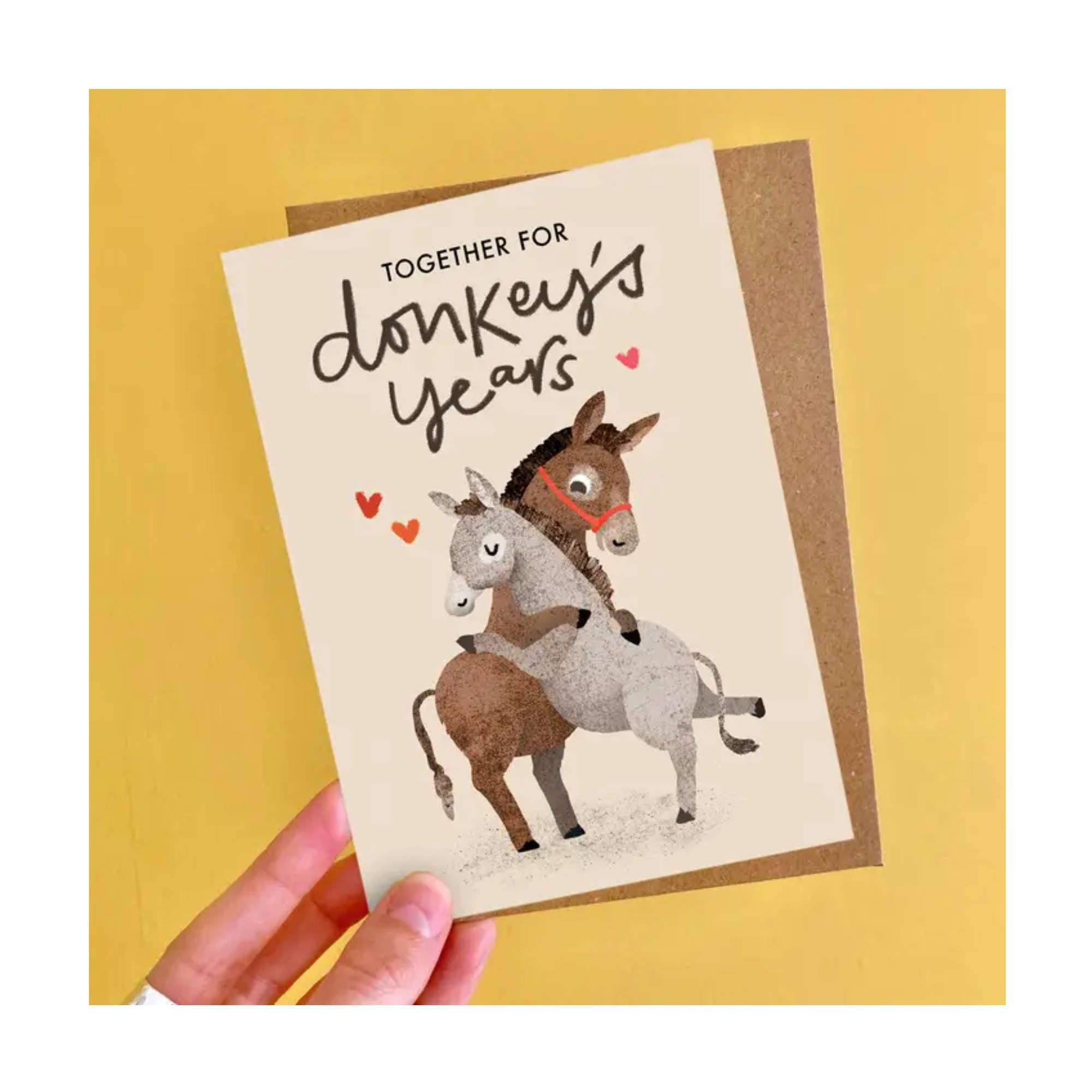 Donkeys Years Greeting Card – Harbour Lane Studio