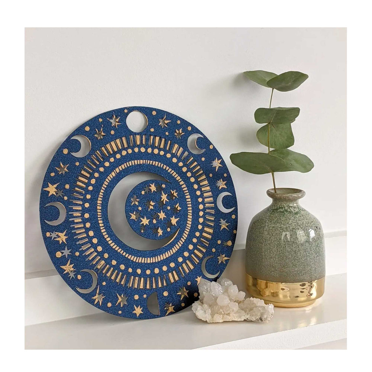 Original Papercut Moon Celestial Print – Harbour Lane Studio