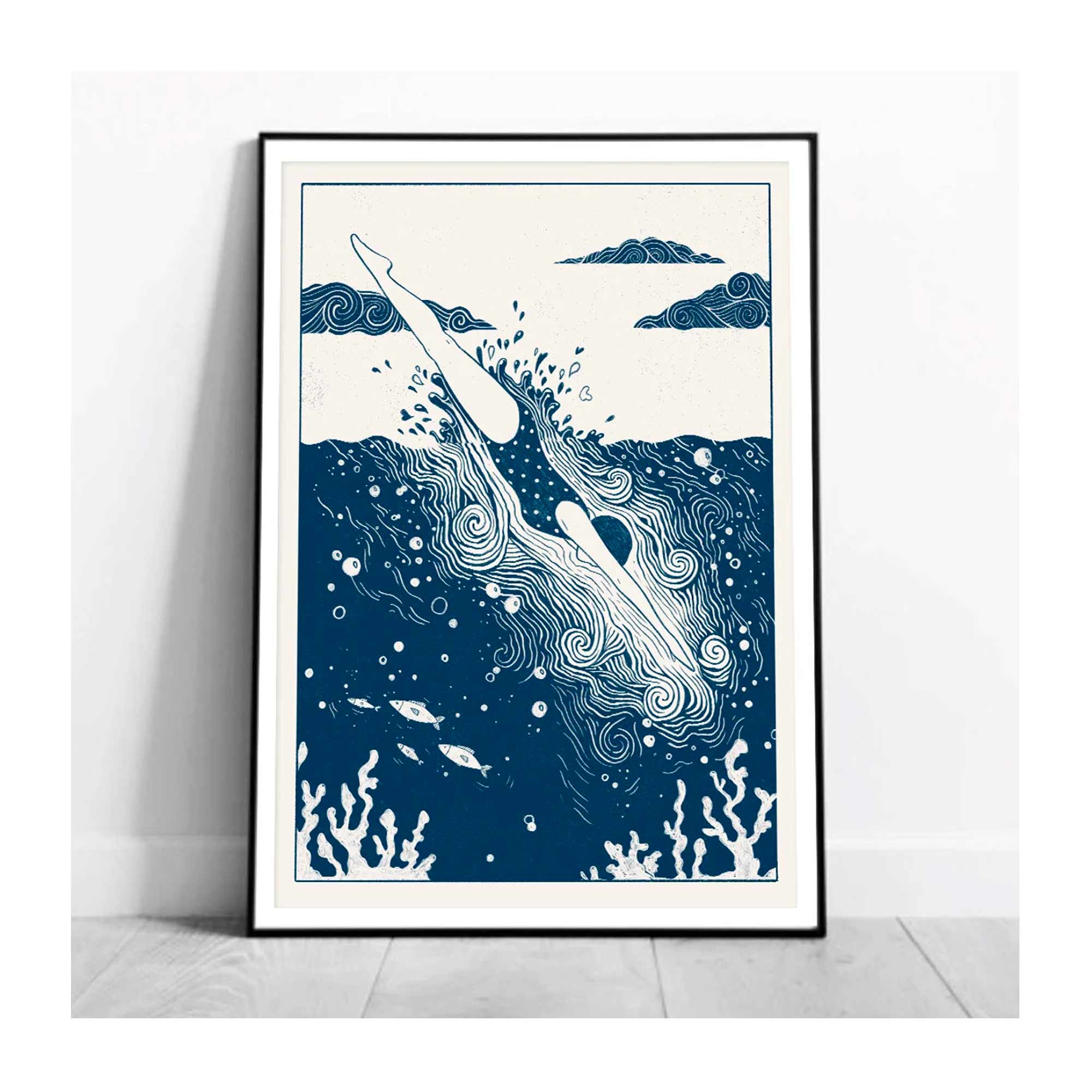 Diving Into the Deep Print – Harbour Lane Studio