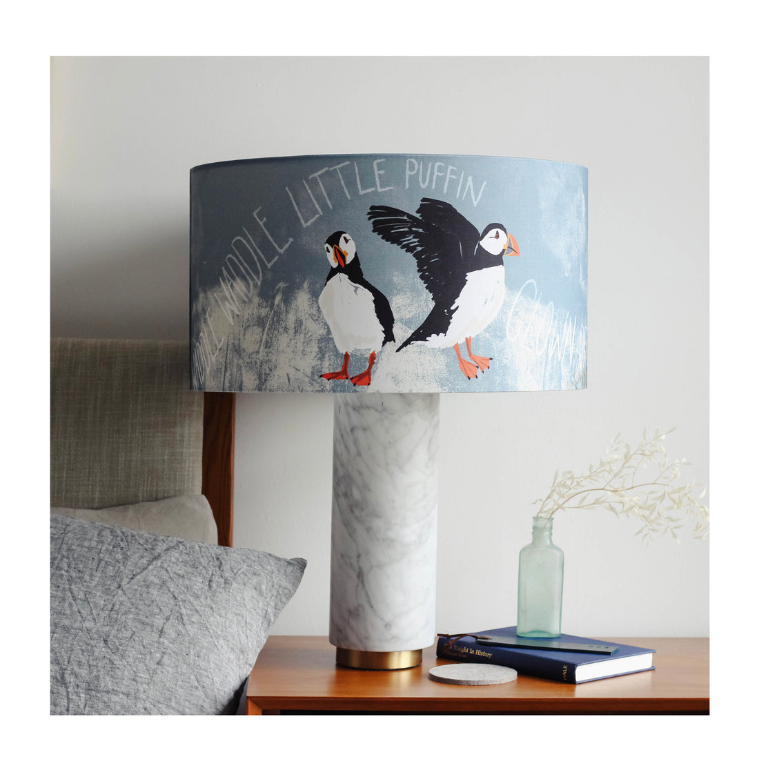 Puffin Lampshade – Harbour Lane Studio