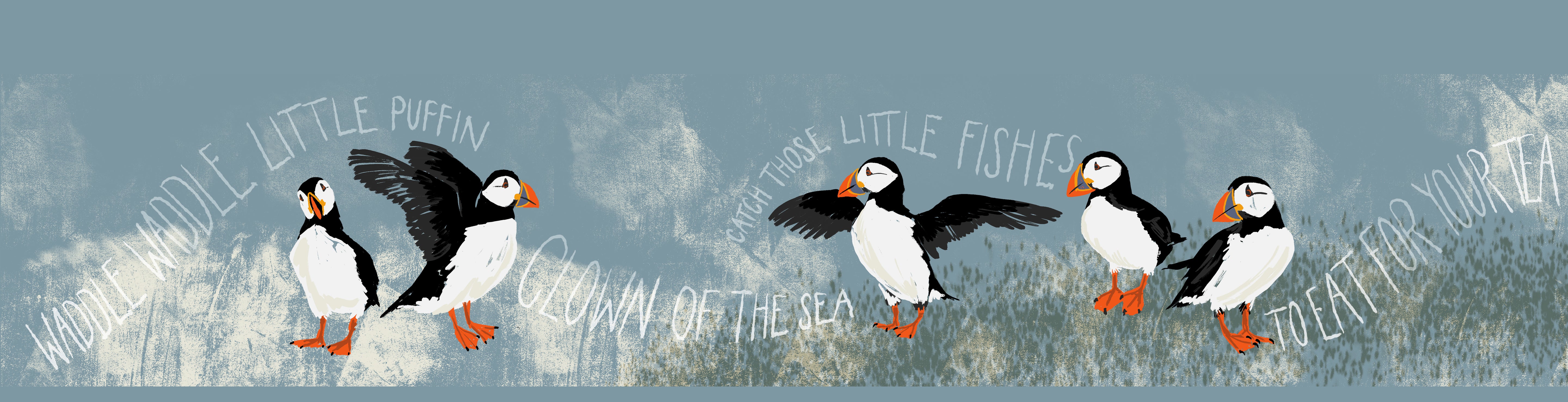 Puffin Lampshade – Harbour Lane Studio