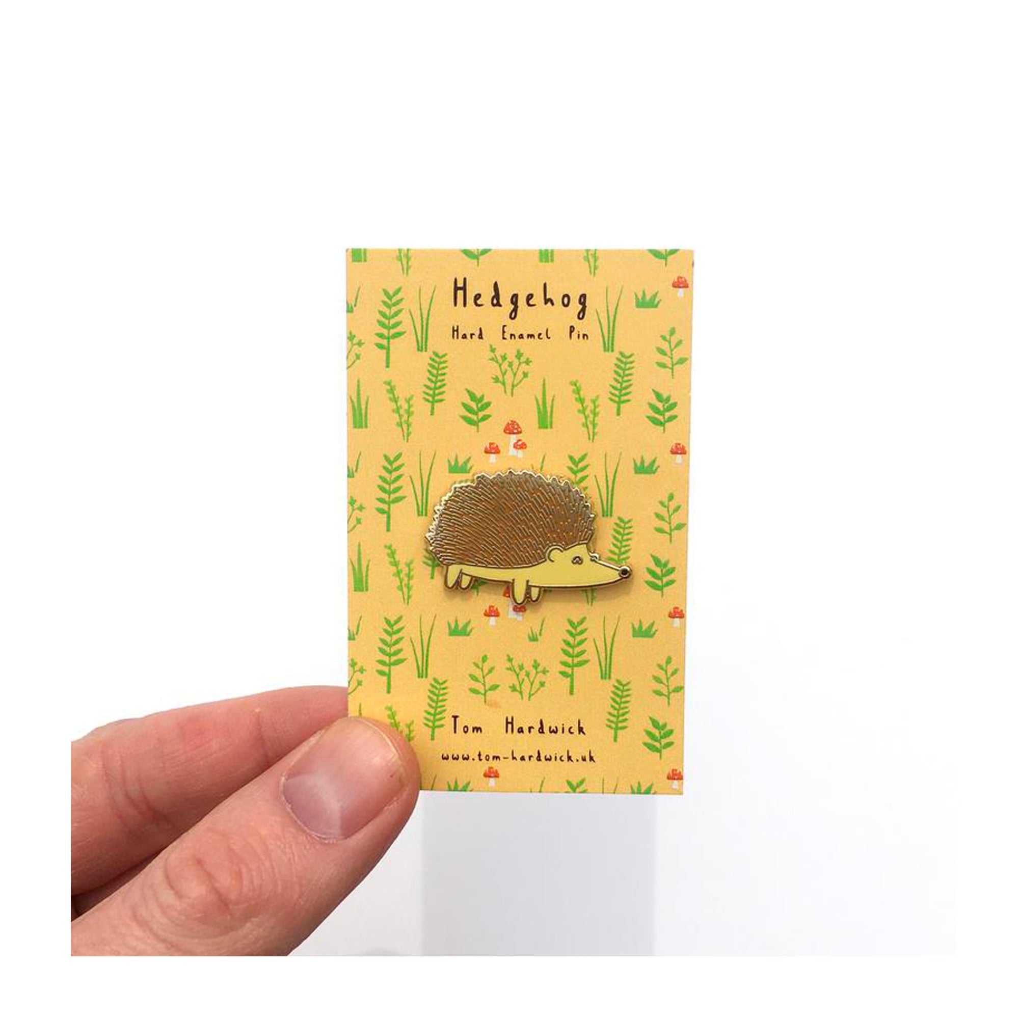 Hedgehog Enamel Pin – Harbour Lane Studio