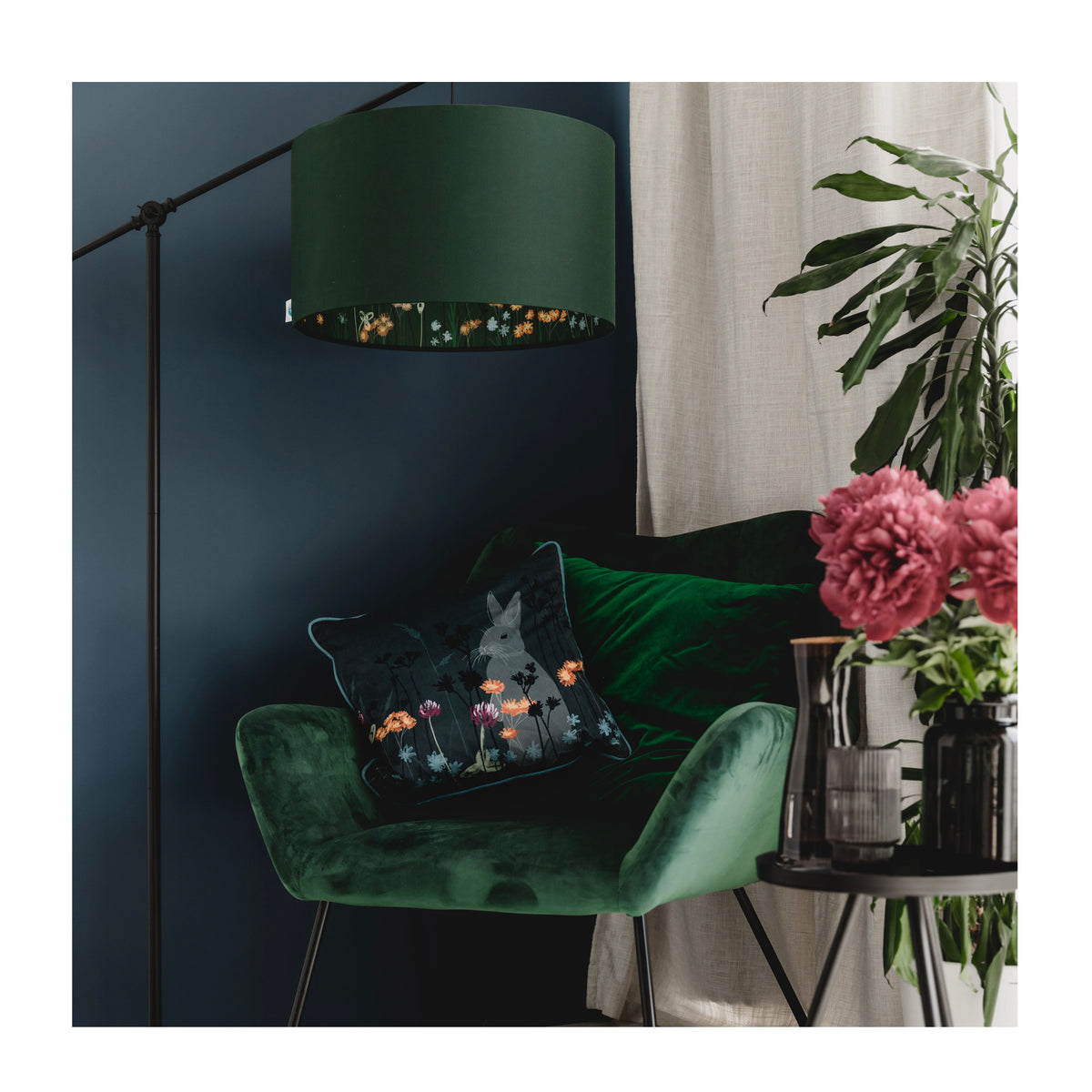 Wildflower Inside Out Lampshade – Harbour Lane Studio